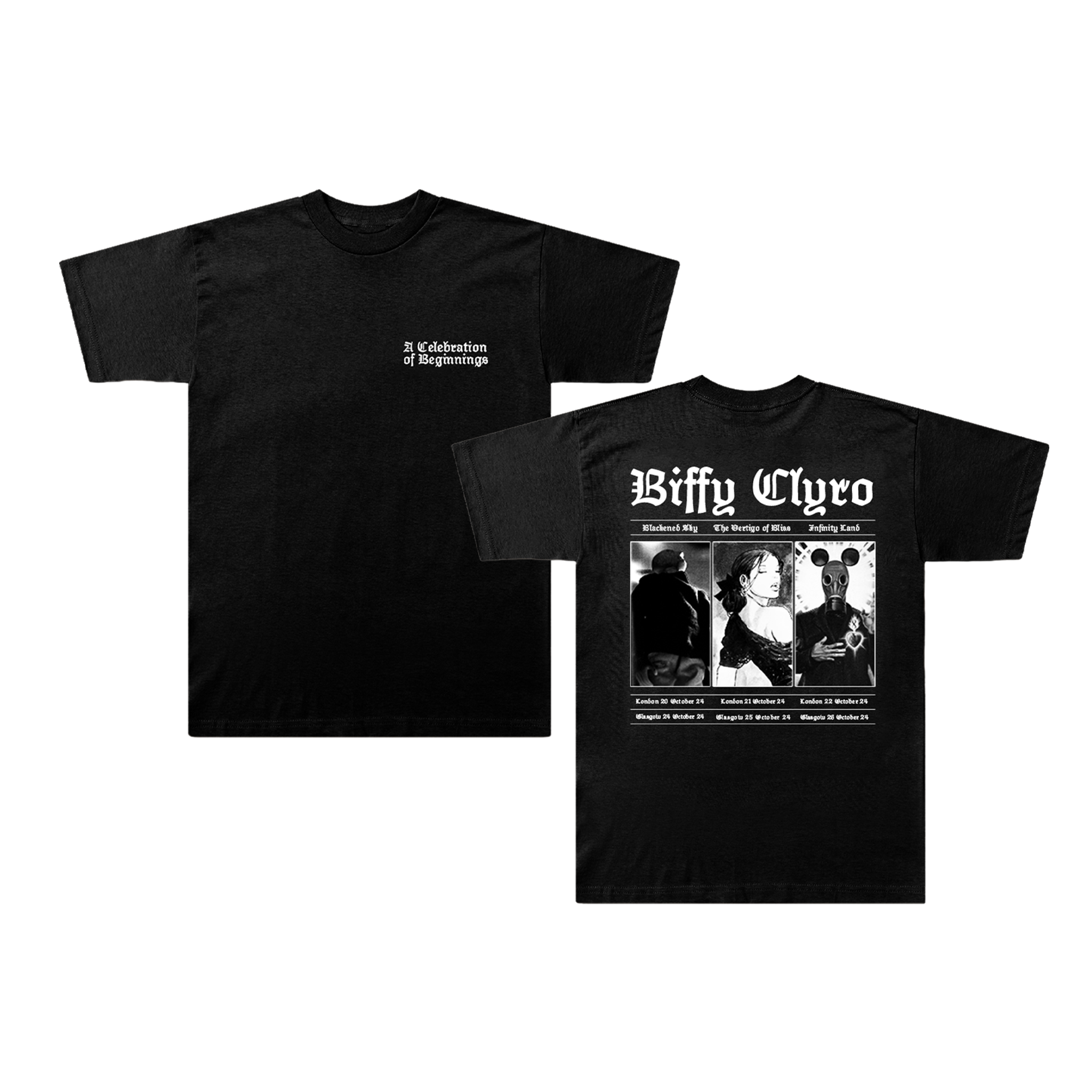 A Celebration of Beginnings UK 2024 Tour T-shirt Black | Biffy Clyro ...